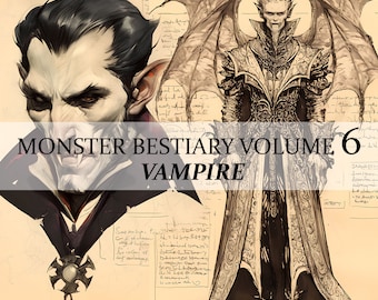 13 Page Monster Bestiary Chapter 27, Monster Encyclopedia Vol 27, 13 ...