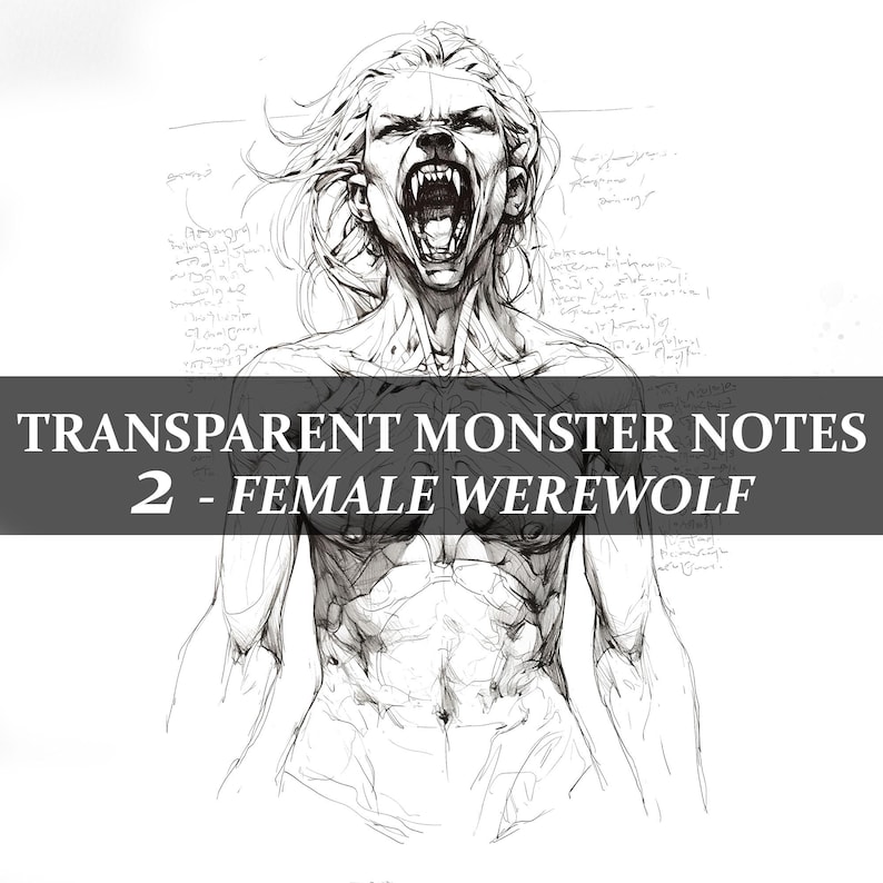 16 Page Transparent Background Monster Notes 2, Chapter 2 Female ...