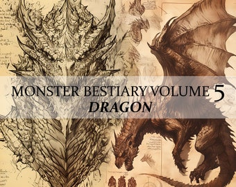 13 Page Monster Bestiary Chapter 27, Monster Encyclopedia Vol 27, 13 ...