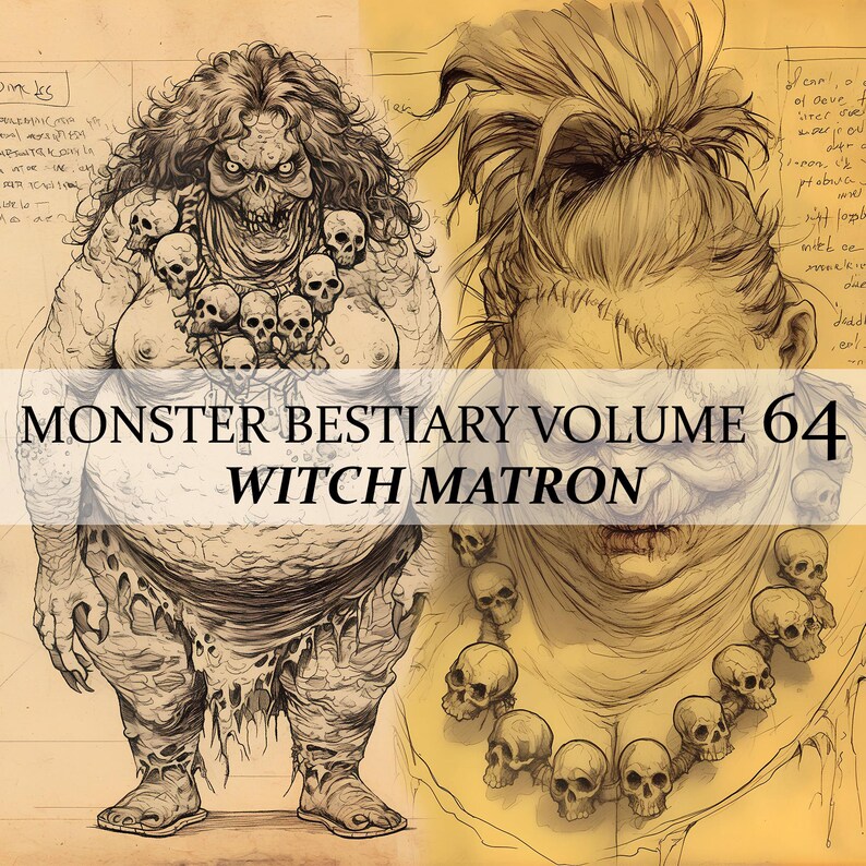 11 Page Monster Bestiary Chapter 64, Monster Encyclopedia Vol 64, 11 ...