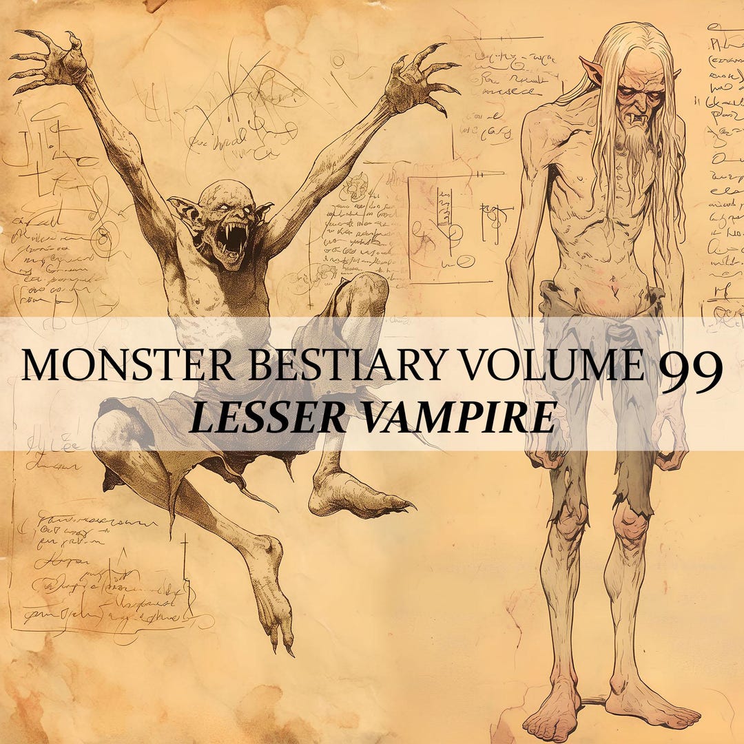 8 Page Monster Bestiary Chapter 99, Monster Encyclopedia Vol 99, 8 JPG ...