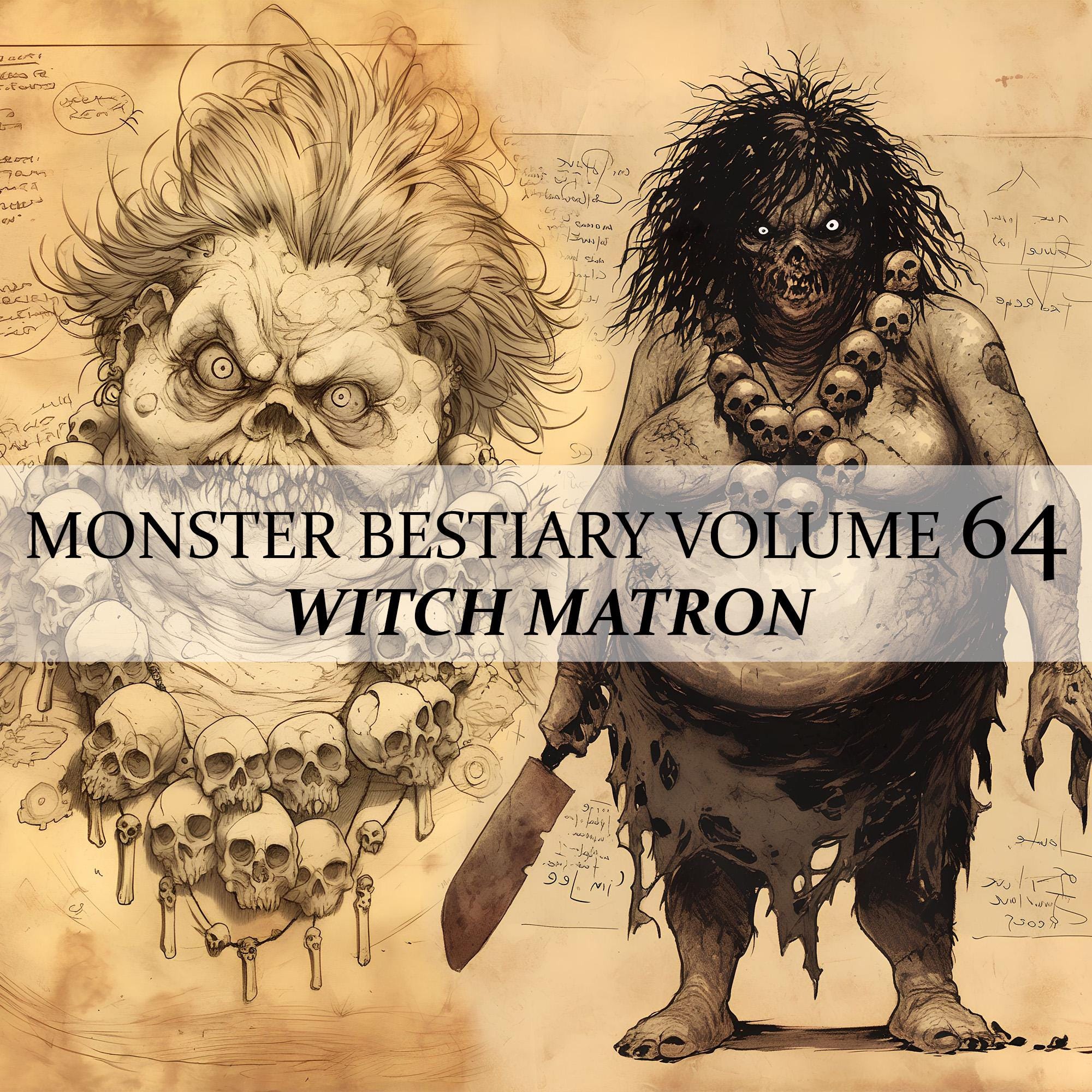 11 Page Monster Bestiary Chapter 64, Monster Encyclopedia Vol 64, 11 ...