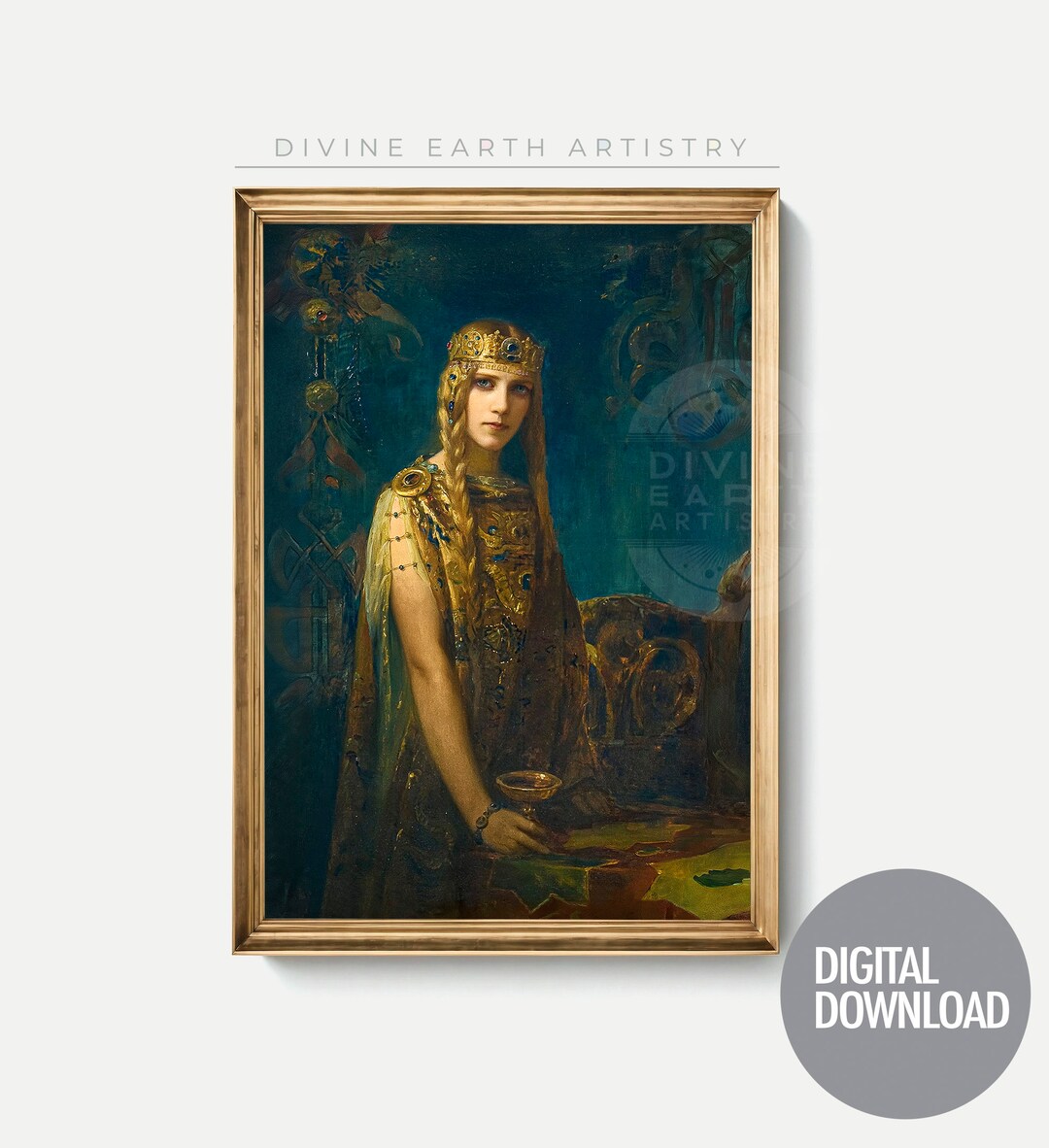 The Celtic Princess - Young Love and Celtic Romance Painting, by Gaston ...
