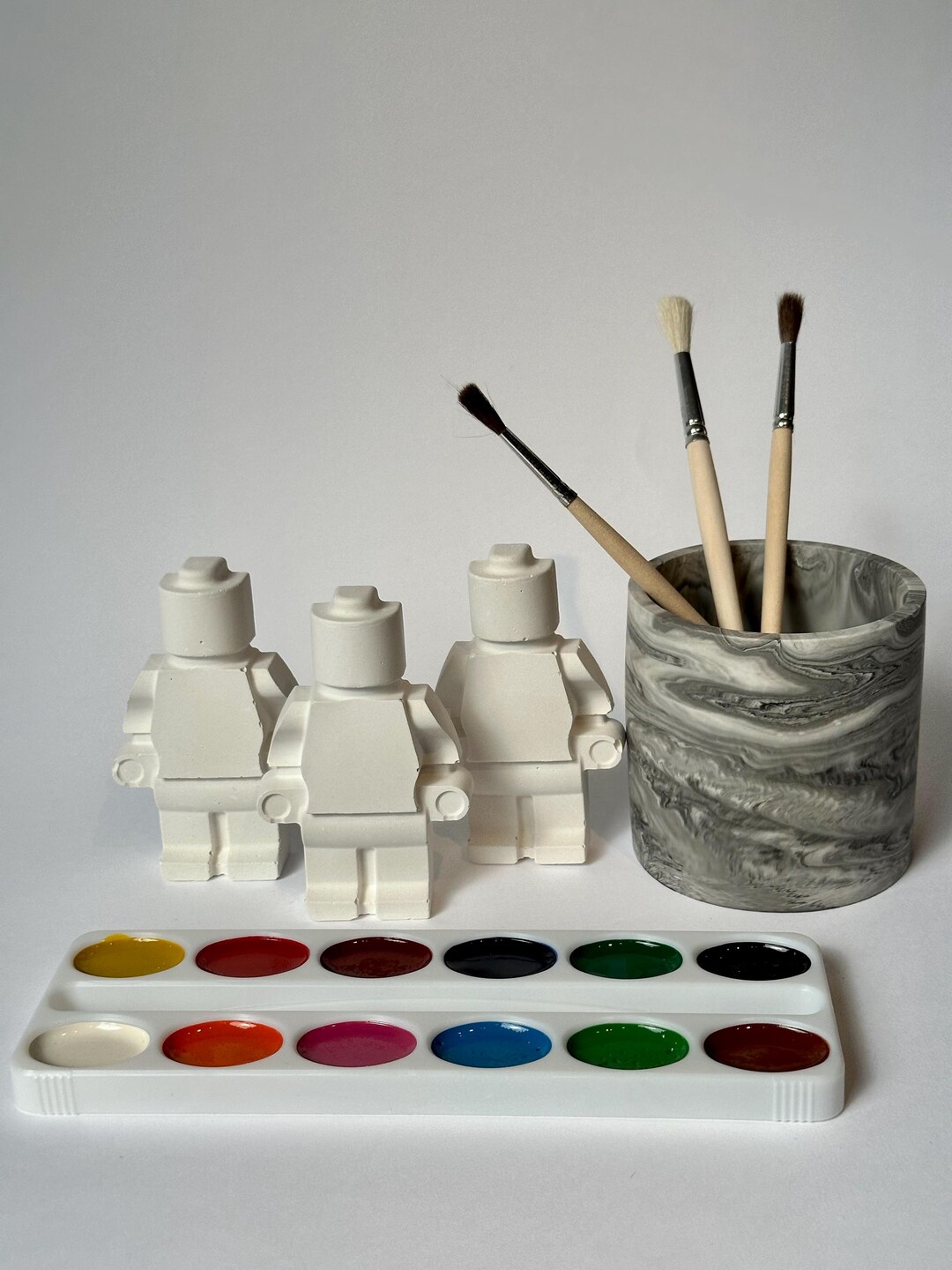 Creative Set of Plaster Figures for Kids and Adults Lego , Animals ...