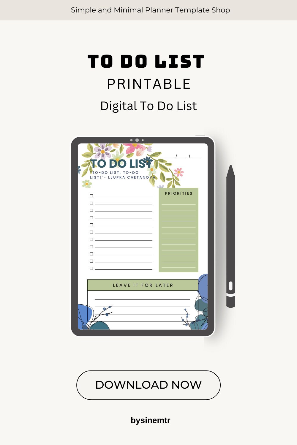 Digital/printable To-do List - Etsy