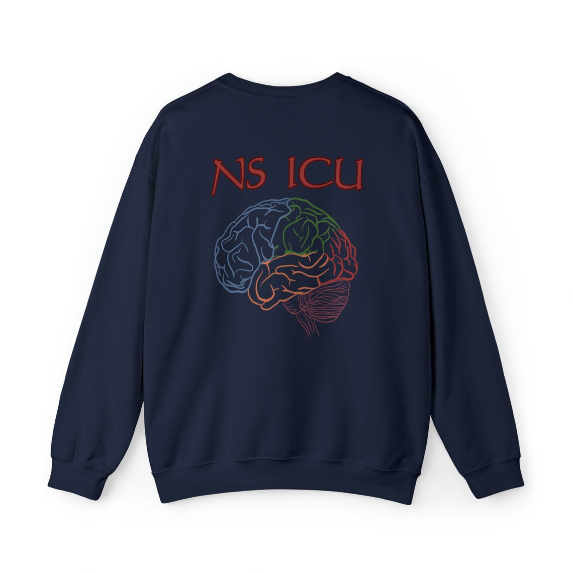 NS ICU Brain Anatomy Sweatshirt, Neuro Care Unit Shirt, Neurology Brain ...