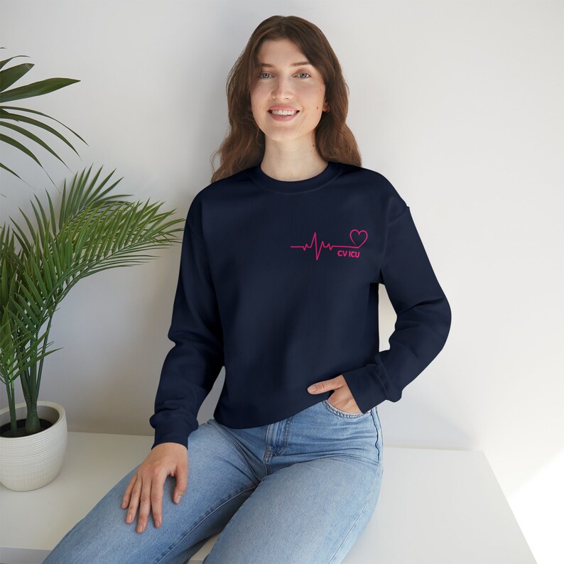 CV ICU Heart Anatomy Sweatshirt, Cardiac Care Unit Shirt, Cardiology ...