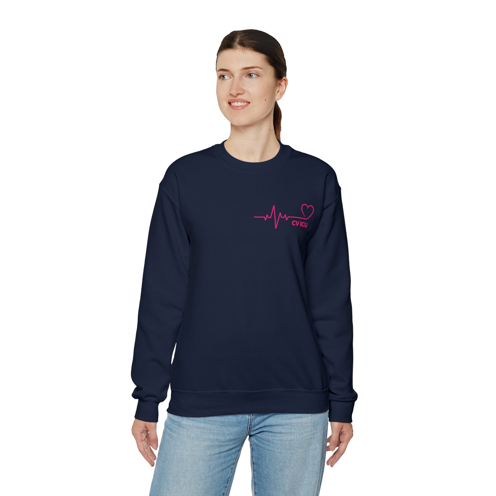 CV ICU Heart Anatomy Sweatshirt, Cardiac Care Unit Shirt, Cardiology ...