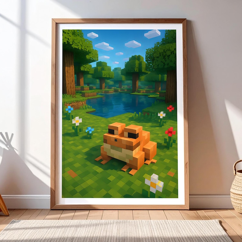 Minecraft Biome Pixel Art Print Set – Gamer Room Decor (digital ...