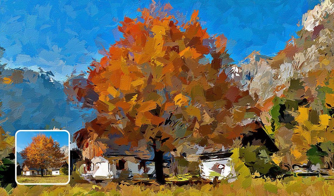 Impressionist Oil Painting Photoshop Action: Artistic Photo ...