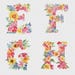 Watercolor Floral Alphabet PNG | Flower Letters & Numbers | A-Z, 0-9 ...