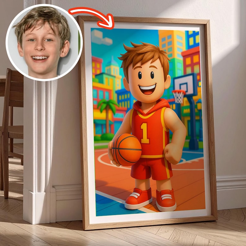 Custom Roblox Portrait: Personalized Gamer Art, Digital Download - Etsy