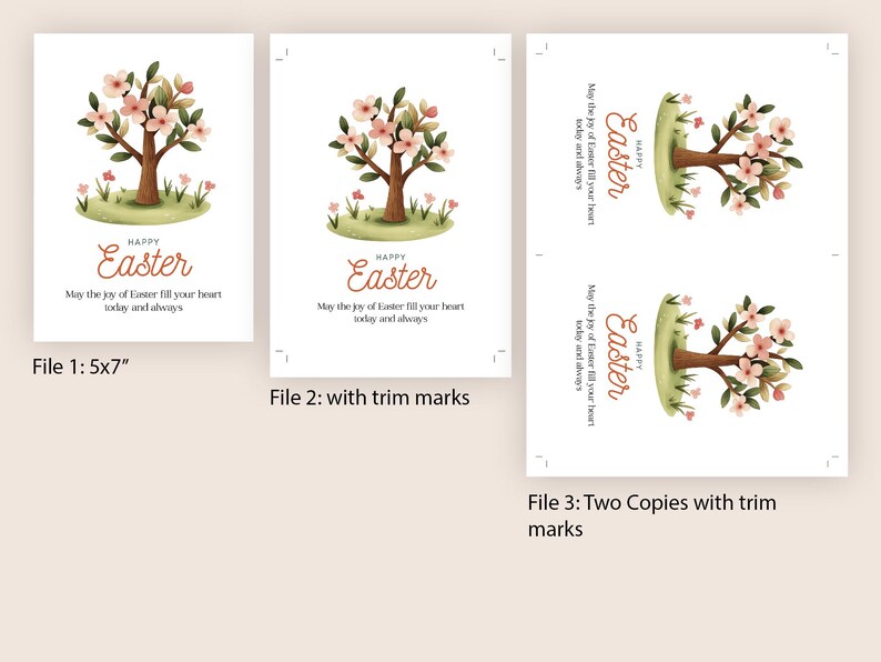 Editable Easter Card No:4 | Printable Easter Greeting Card | Digital ...