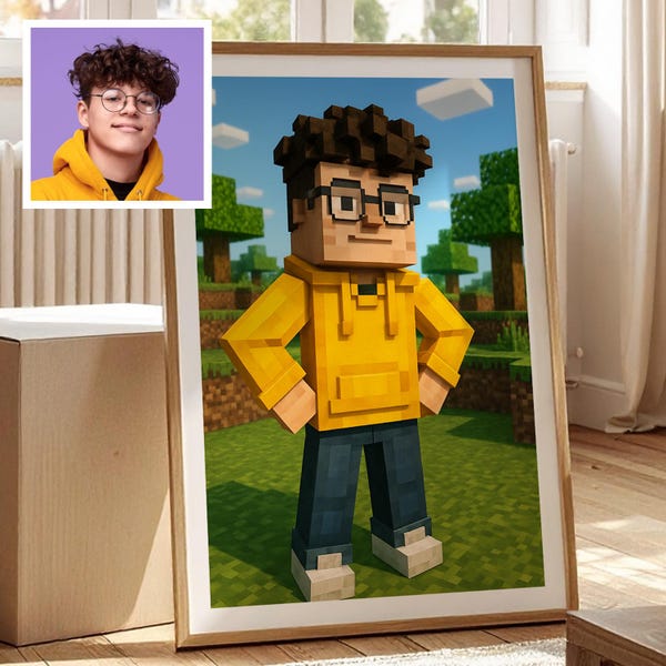 Pixel Art Print - Etsy