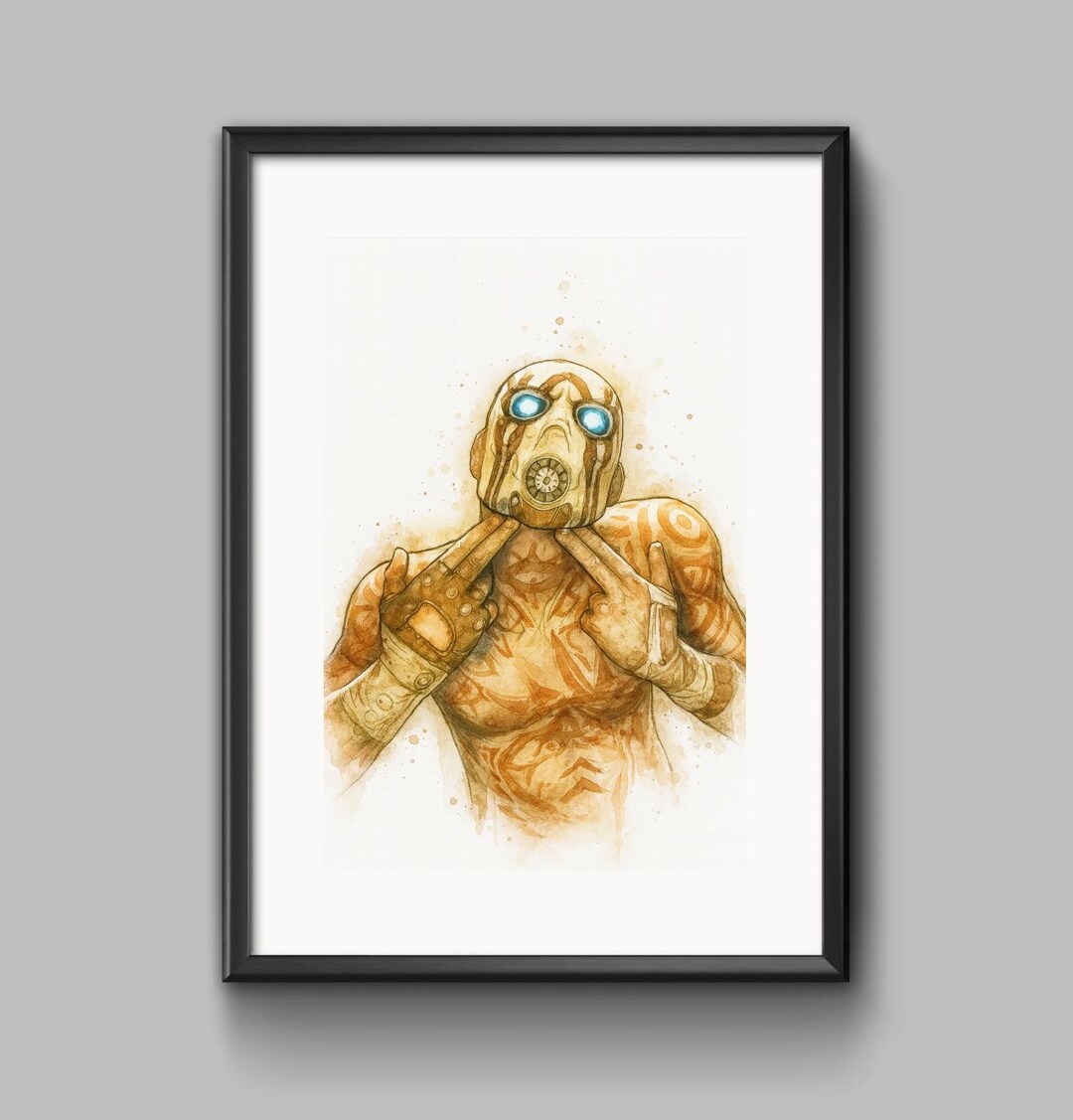 Borderlands 4 Watercolor A4 Poster Print - Custom Fan Made Fan Art ...