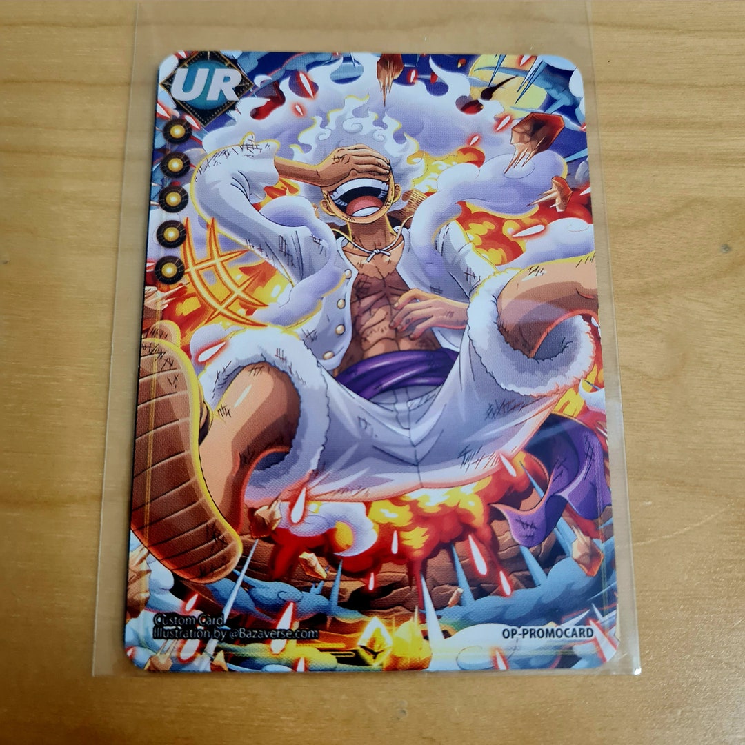 LUFFY GEAR 5 Promo Anime TCG Card - Artwork for Fans, Unique Collector ...