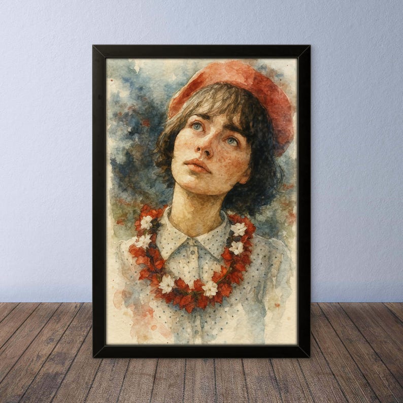 Clair Obscur Expedition 33 A4 Watercolor Poster Print Frame - Custom ...