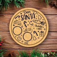 Santa Plate - Etsy