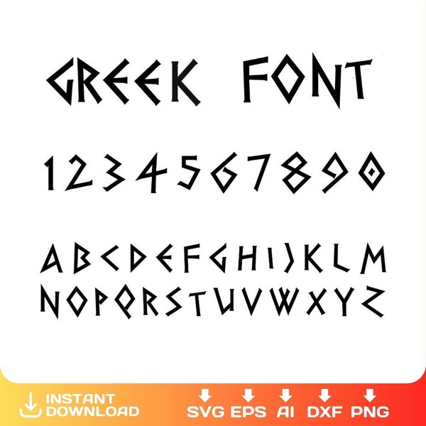 Greek Fonts for Canva - Etsy