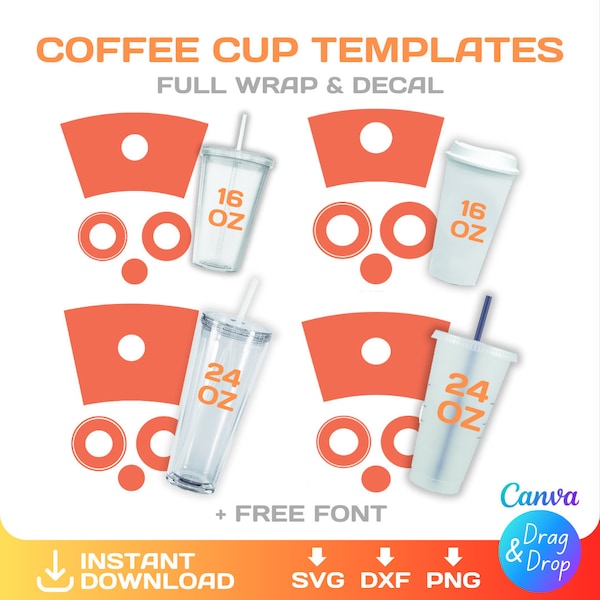 Starbucks Template - Etsy