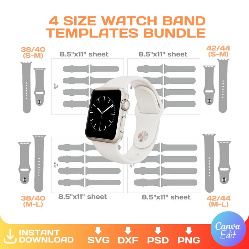 Watch Band Blank Template, BUNDLE, Watch Band Jig Template for ...