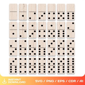 Dominoes Svg, Bundle, Cut Files, Domino Svg, Clip Art, Instant Download ...
