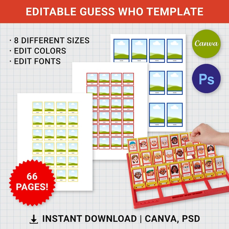 Custom Guess Who - Etsy