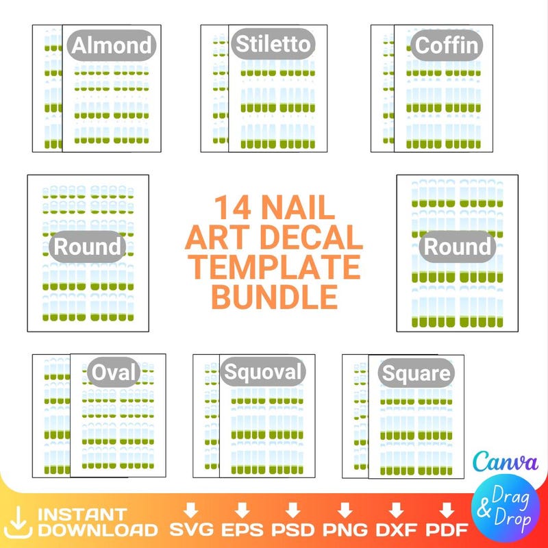 Custom Nail Art Wraps - Etsy