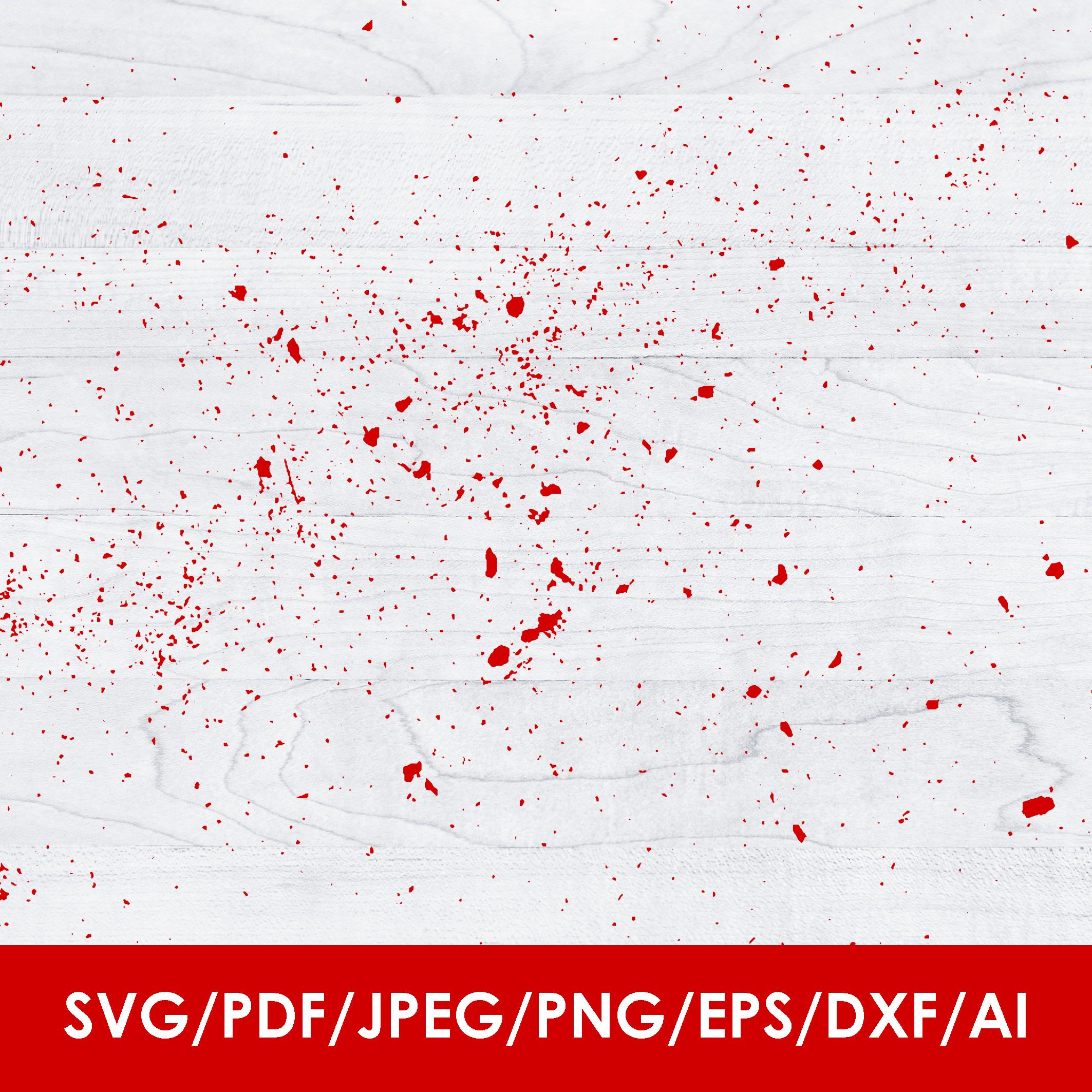 Blood Splatter Svg, Bundle, Blood Splash, Pdf, Png, Crime Svg, Paint ...