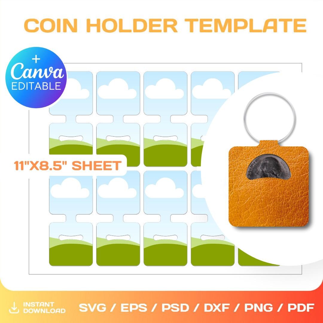Coin Holder Template, Instant Download - Etsy