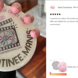 Nailfie Disc Template, Nail Tech Photo Prop, Nail Tech Gift, Svg, Png ...