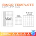 Bingo Game BLANK Template, Custom, Empty Bingo Card, DIY, Editable, Svg ...