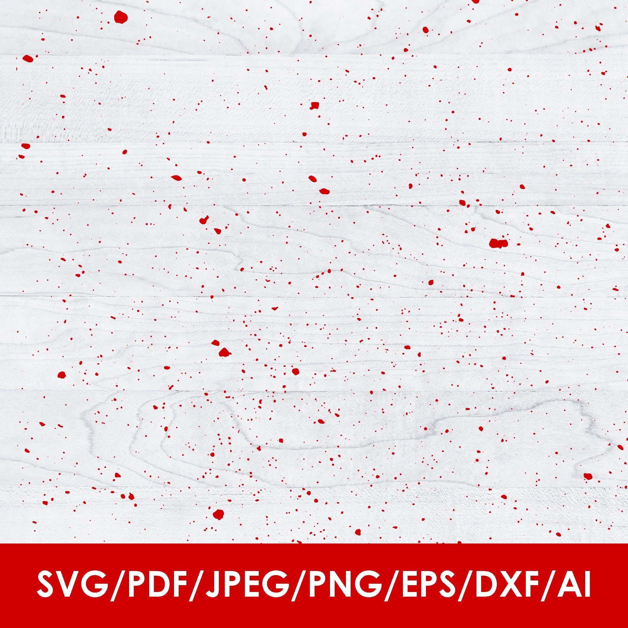 Blood Splatter Svg, Bundle, Blood Splash, Pdf, Png, Crime Svg, Paint ...