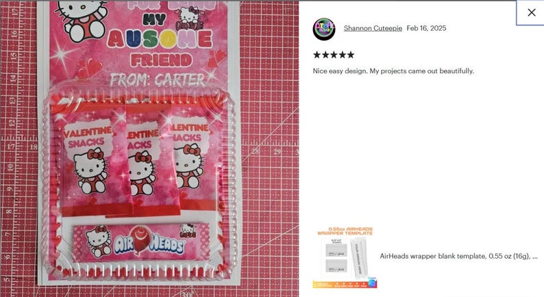 Airheads Wrapper Blank Template, BUNDLE, 0.4oz + 0.55 Oz, DIY, Custom ...