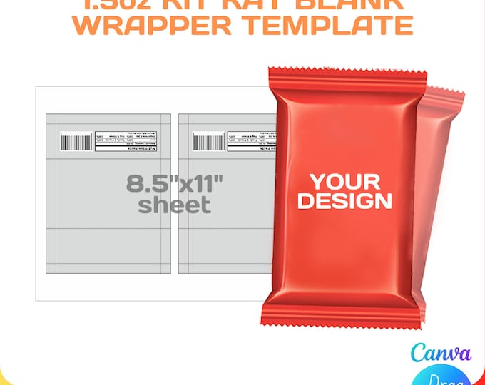 KIT KAT TEMPLATE - Etsy