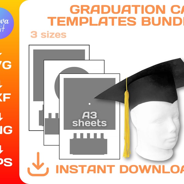 Graduation Hat Svg - Etsy