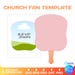 Church Fan Blank Template, DIY, Editable, Wedding Paddle Fan, Svg ...