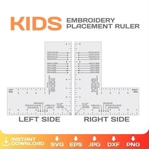 Machine Embroidery Logo Placement Guides, BUNDLE, Svg, Pdf, Png, for ...