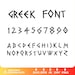 Greek Alphabet Letters & Numbers, Greek Style Script Font, Svg, Cricut ...