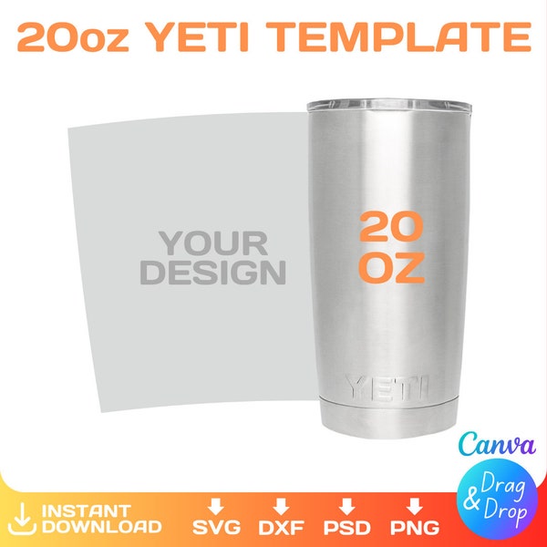 Yeti Wrap Template - Etsy
