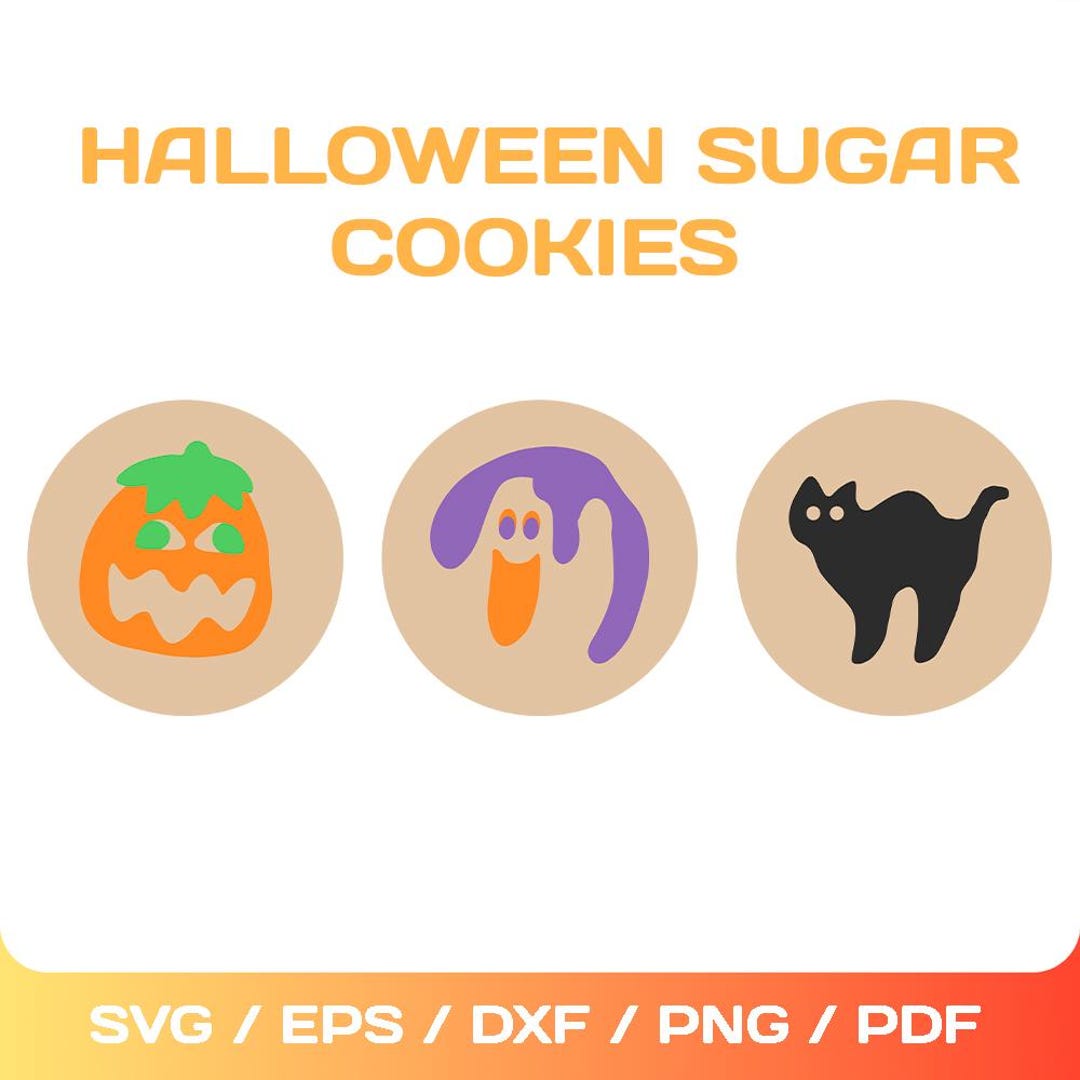 Halloween Sugar Cookies Svg, Holiday Sugar Cookie Svg, Halloween ...