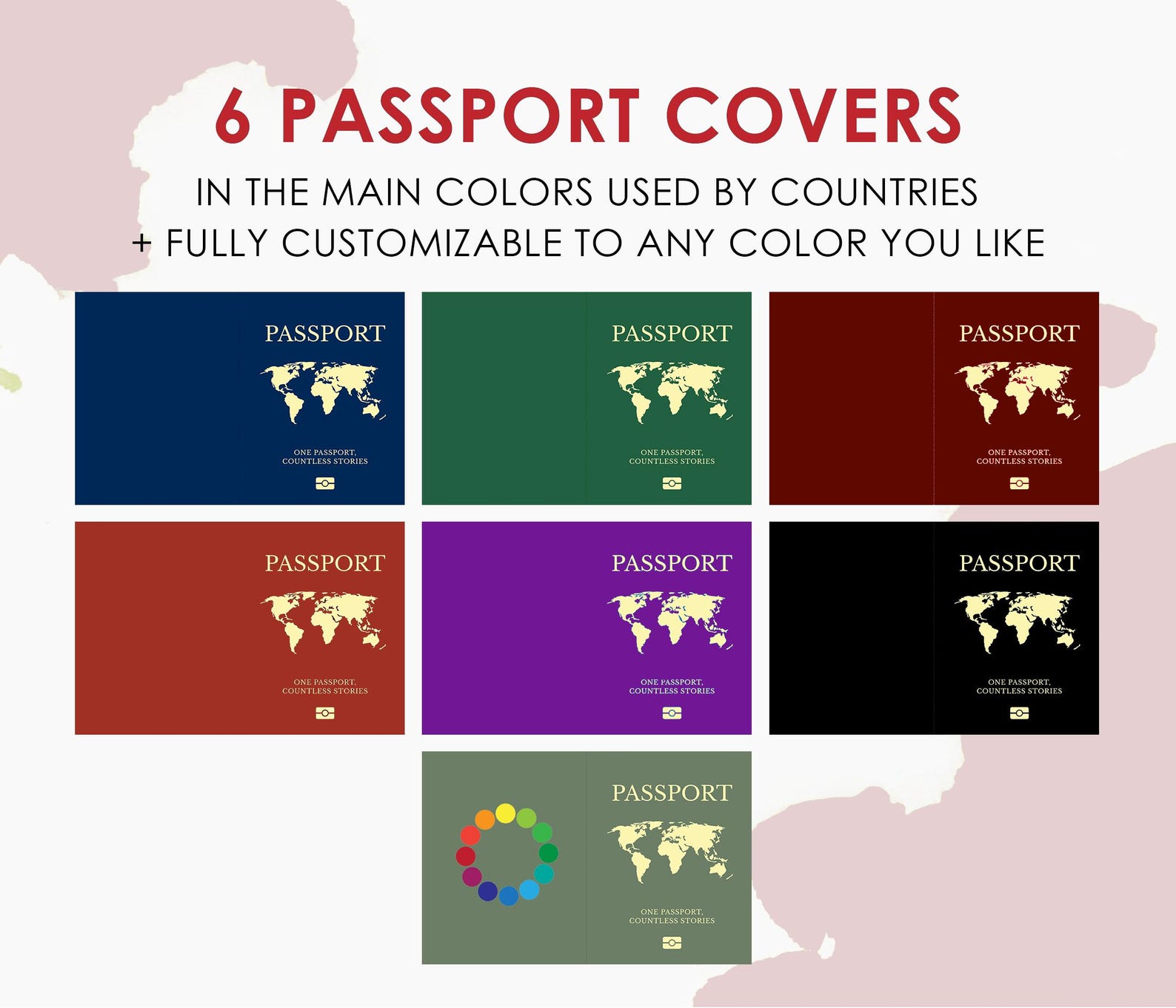 Kids Pretend Play Passport Bundle: Editable Travel Templates (canva ...
