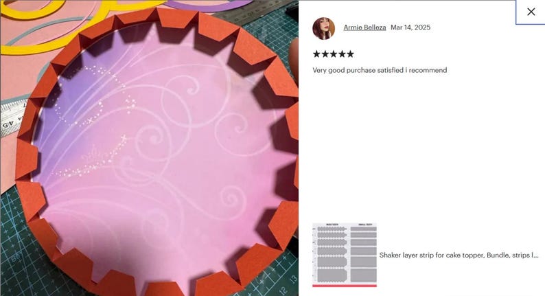 Shaker Layer Strip for Cake Topper, Bundle, Strips Layers Template, Pdf ...