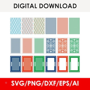 Playing Cards Full Deck Svg, BUNDLE, Poker Cards Svg, Set, Laser Cut ...