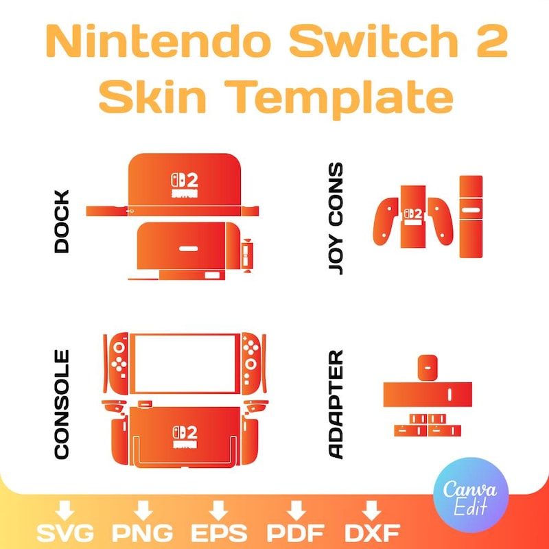 Switch 2 Skin Cut File - Etsy