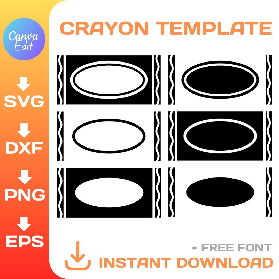 Crayon Wrapper Svg Laser Cut File Cricut Silhouette - Etsy Australia