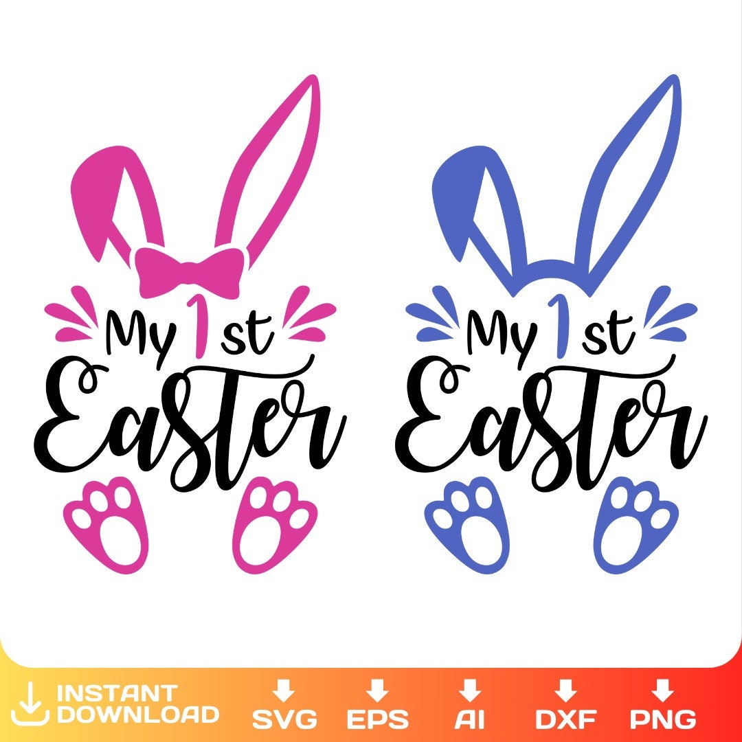 My First Easter Svg, Baby 1st Easter, Png, for Onesie Bodysuit, Girl ...
