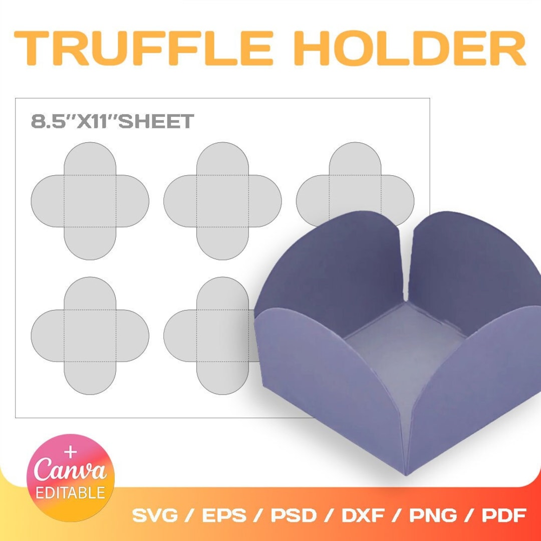 Truffle Holder Template, Instant Download - Etsy