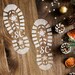 Santa Footprint Svg, DIY, Santa Clause Footprint Stencil, Santa ...