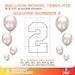 Square Number 2 Marquee | Mosaic From Balloons, DIY, Giant Two Number ...